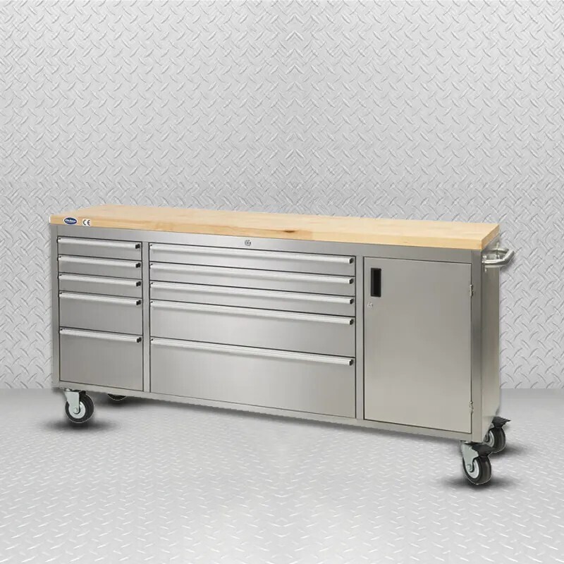 GLS7010 10 Drawers SPCC Cold Steel Work Bench Tool Chest Trolley: Metal ...
